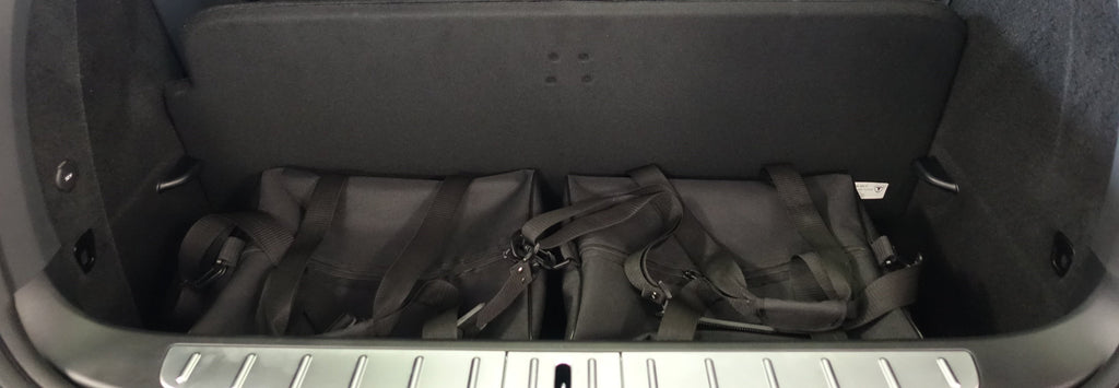 Tesla Model X - 2 piece 'CUBE' bespoke tailored TRUNK luggage ...